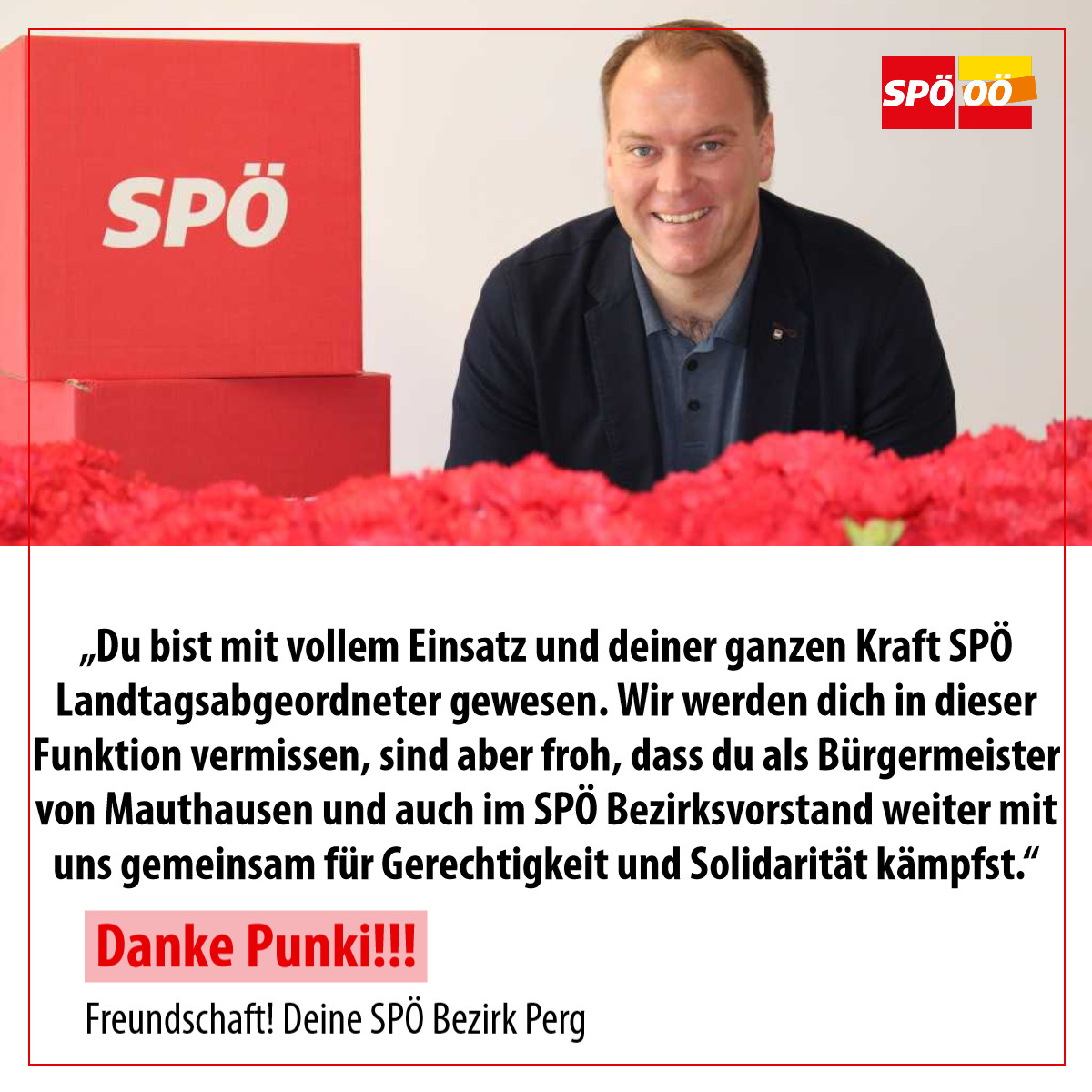 Danke Thomas! | SPÖ Bezirksorganisation Perg